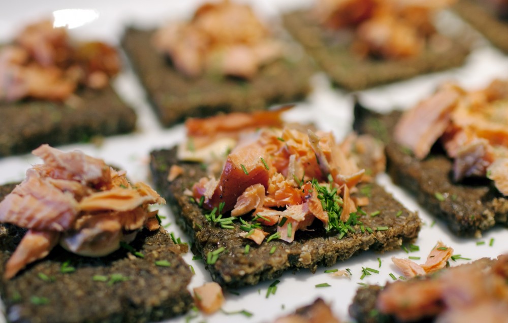 Smoked Salmon Canapés with Chipotle Mayo - Easy Peasy Eats